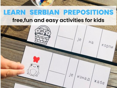 Fun and easy-to-set-up activities for learning Serbian prepositions ...