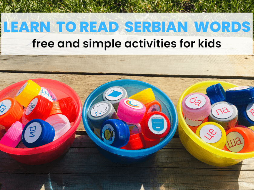 Serbian Language FREE Reading Activities for Kids - Miss Jelena's Classroom