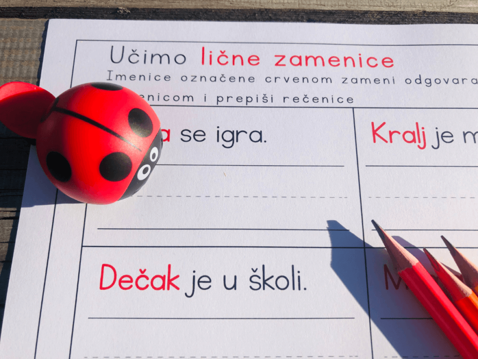 Serbian Pronouns Free Printables - Miss Jelena's Classroom