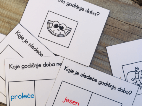 Serbian Vocabulary Activities, Seasons - Miss Jelena's Classroom